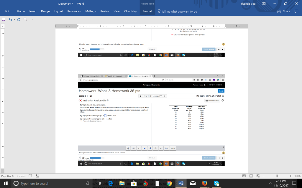 Solved Document? Word Picture Tools rhonda paul ㈤ - × File | Chegg.com