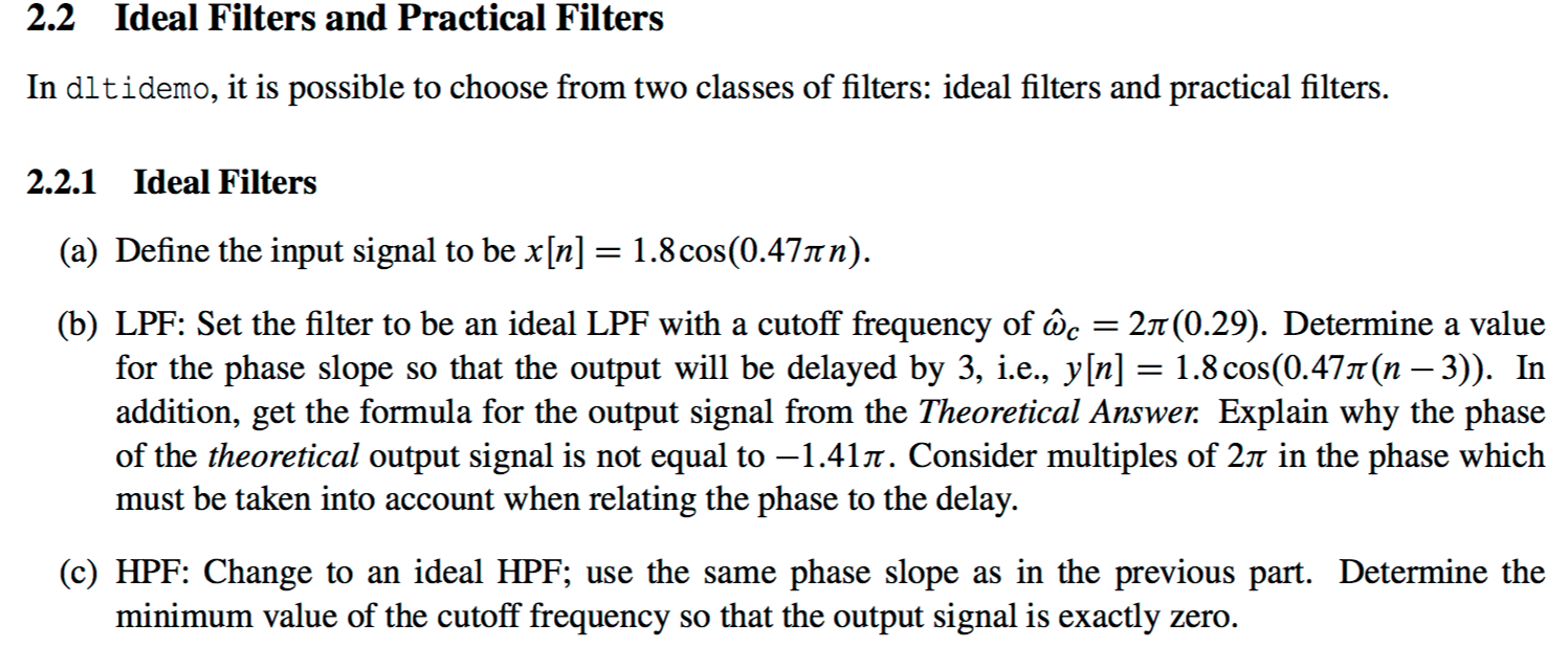 In dltidemo, it is possible to choose from two | Chegg.com