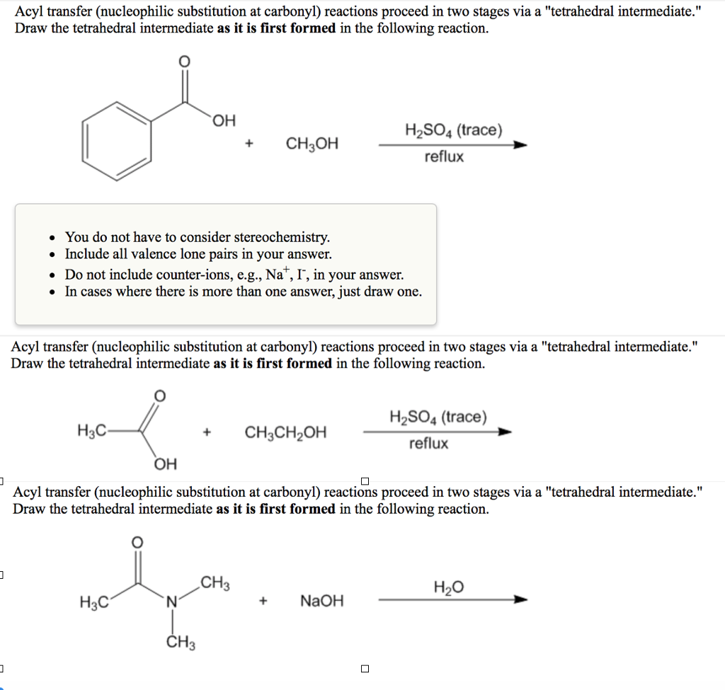 Solved Acyl transfer (nucleophilic substitution at carbonyl) | Chegg.com