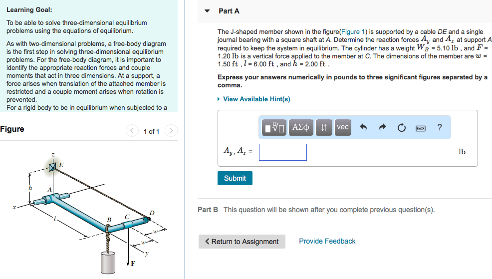Solved Learning Goal Part A To be able to solve | Chegg.com