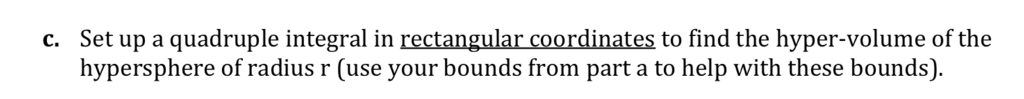 Solved Set up a quadruple integral in rectangular | Chegg.com