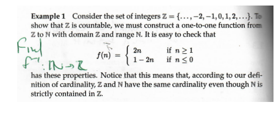 Solved Example 1 Consider the set of integers z | Chegg.com