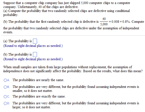 Solved Statistics question regarding Defective computer | Chegg.com