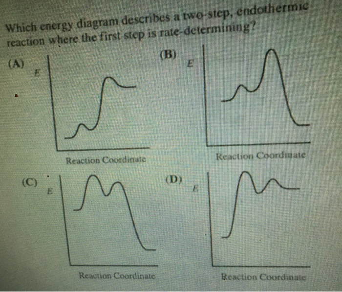 Solved Which Energy Diagram Describes A Two Step