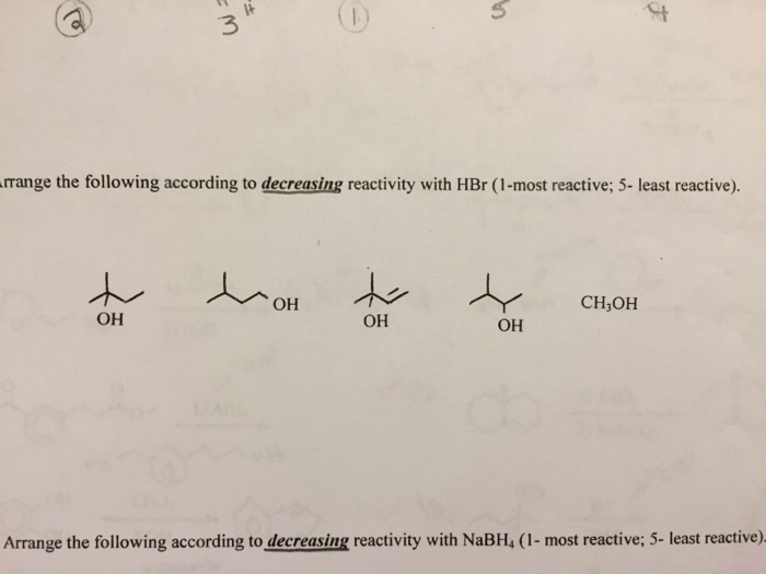 Solved Arrange the following according to decreasing | Chegg.com
