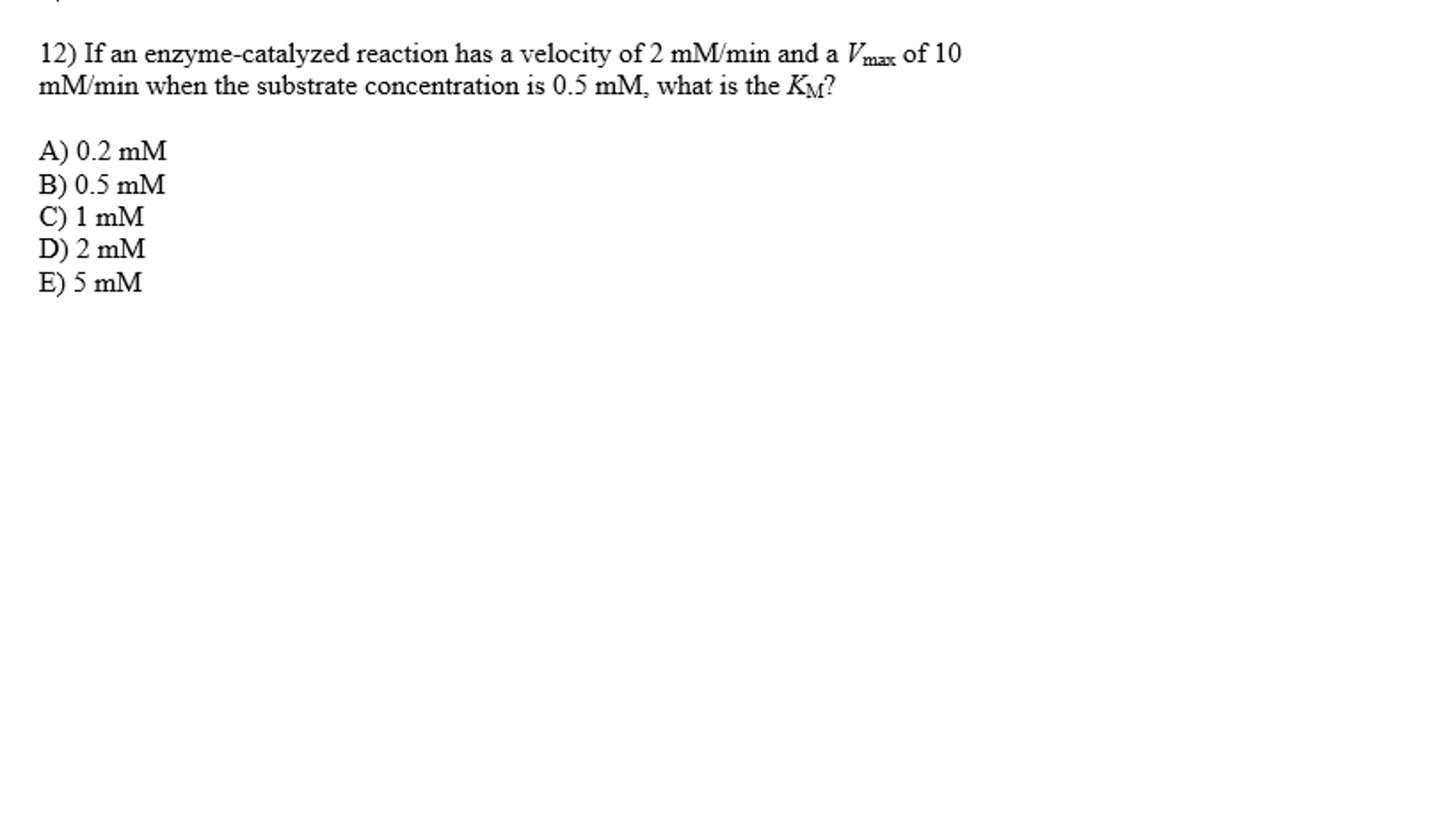 solved-if-an-enzyme-catalyzed-reaction-has-a-velocity-of-2-chegg