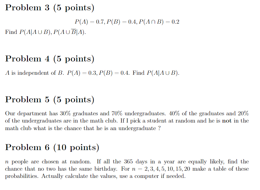 Solved P(A) = 0.7, P(B) = 0.4, P(A intersection B) = 0.2 | Chegg.com