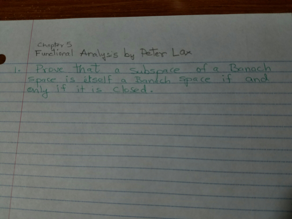 Solved Functional Analysis by Peter Lax Prove that a | Chegg.com