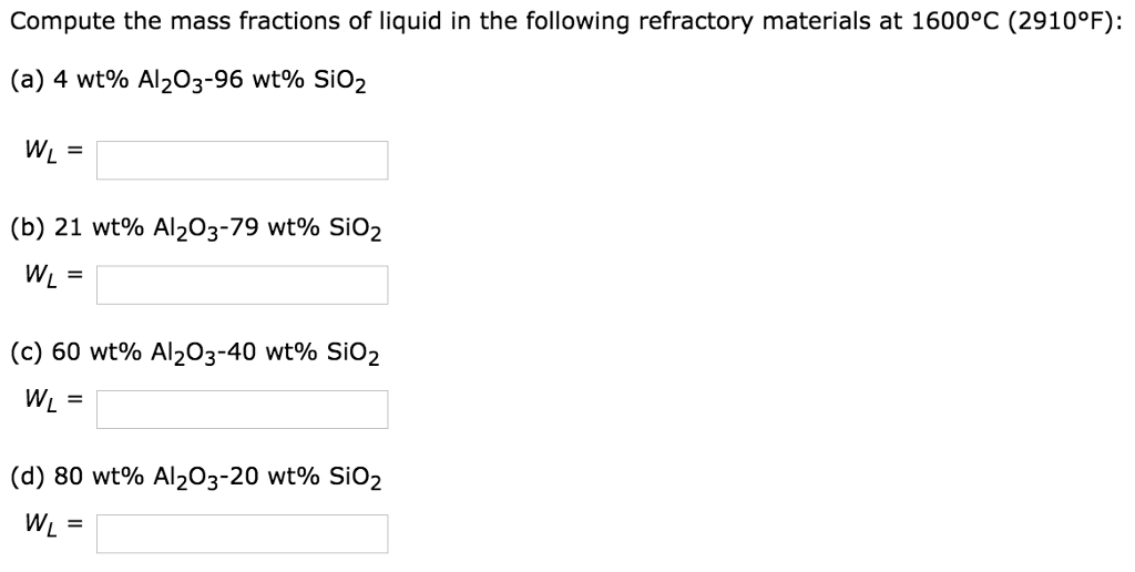 Solved Compute The Mass Fractions Of Liquid In The Following Chegg Solved Compute The Mass Fractions Of Liquid In The Following Chegg