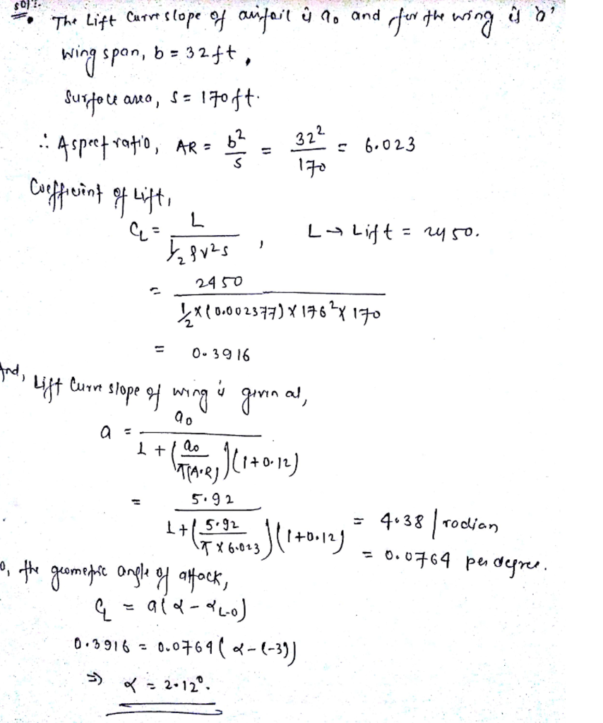 Solved The Piper Cherokee (a light, single-engine general | Chegg.com