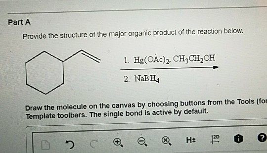 Solved Part A Provide the structure of the major organic | Chegg.com