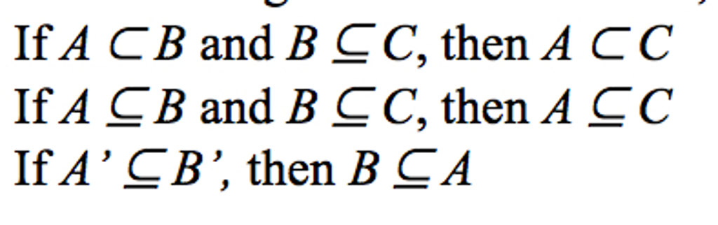 Solved Prove or disprove the following statements of sets A, | Chegg.com