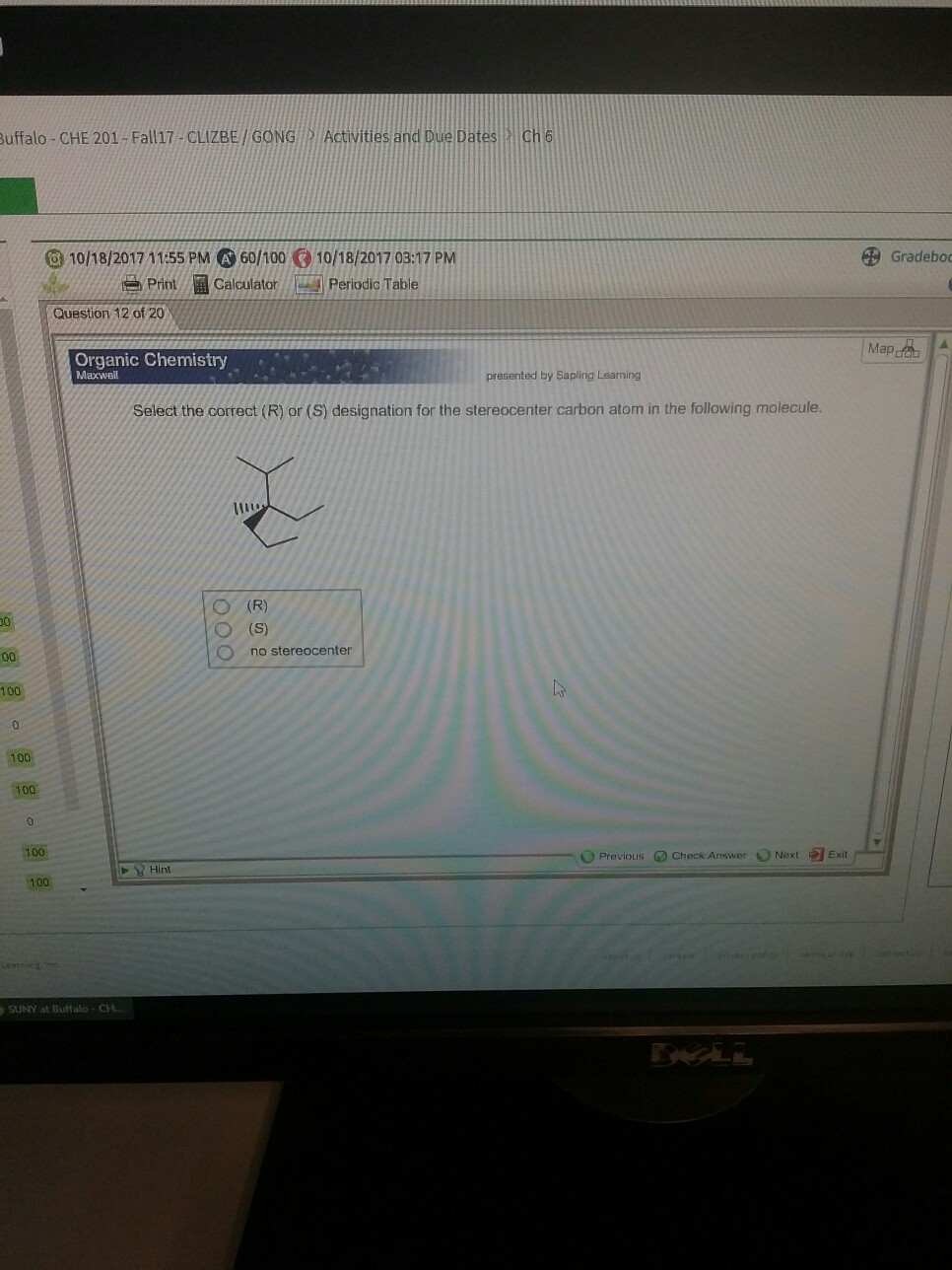 Solved Select the correct (R) or (S) designation for the | Chegg.com