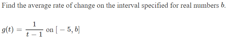 Solved Find the average rate of change on the interval | Chegg.com