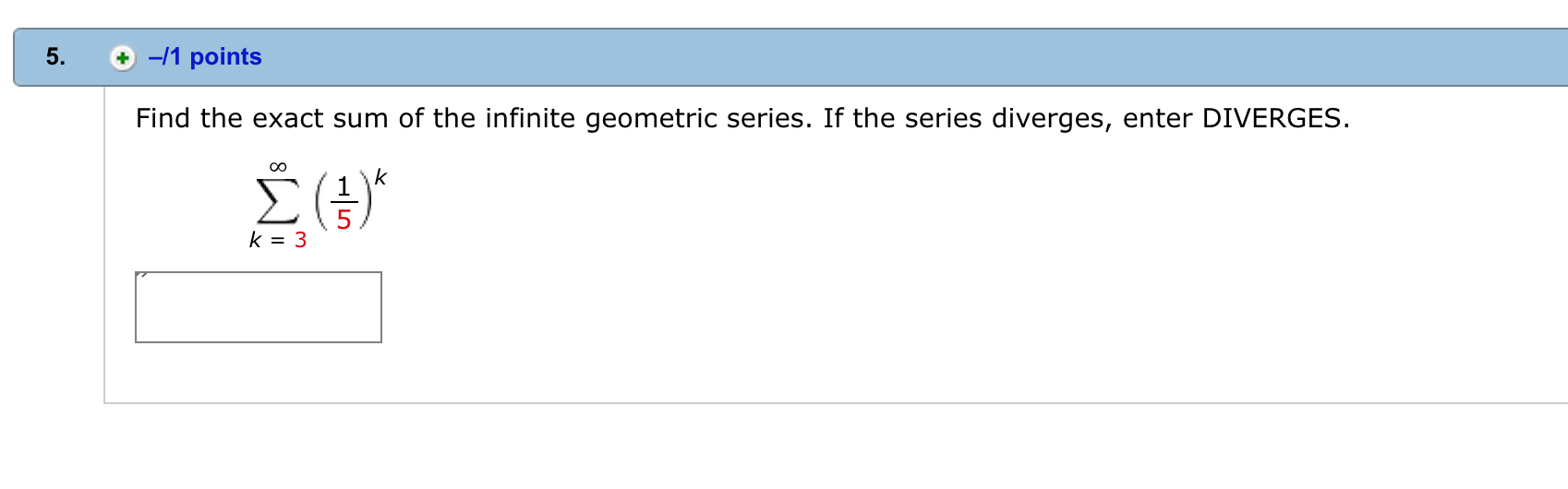 Solved Find The Exact Sum Of The Infinite Geometric Series