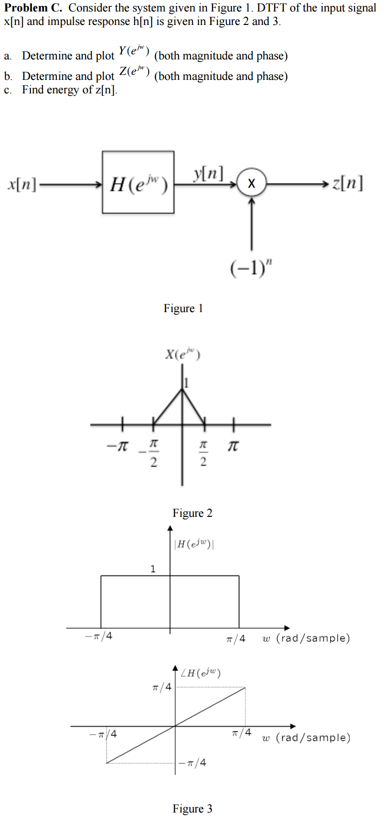 Solved Problem C. Consider the system given in Figure 1. | Chegg.com