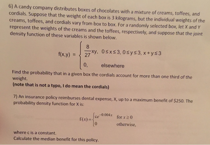 Solved A candy company distributes boxes of chocolates with | Chegg.com