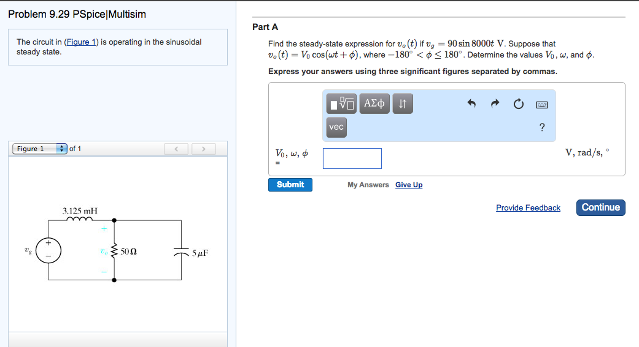 Solved The Circuit In Figure 1 Is Operating In The