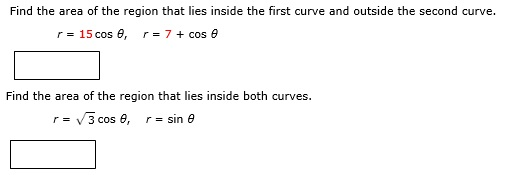 Solved Find the area of the region that lies inside the | Chegg.com