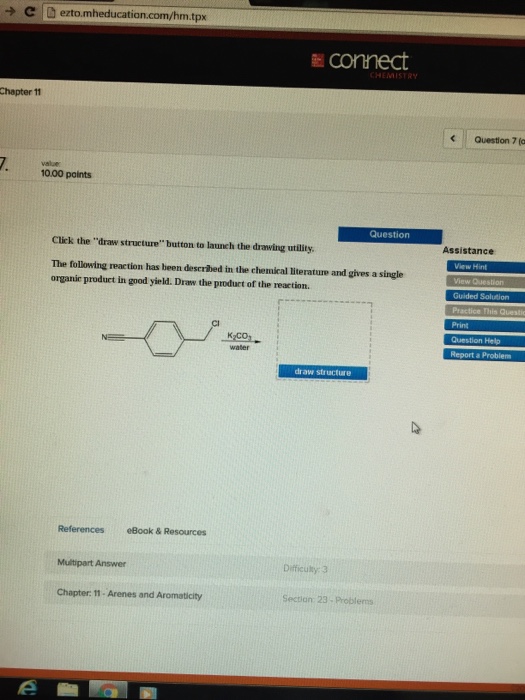 Solved Click the "draw structure" button to launch the | Chegg.com
