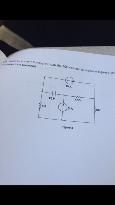 Solved Find the current flowing through the 10 Ohm resistor | Chegg.com