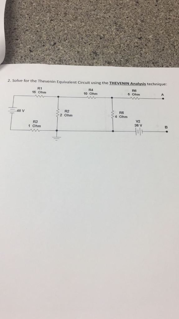 Solved Solve for the Thevenin Equivalent Circuit using the | Chegg.com