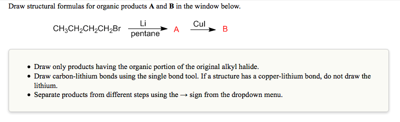 Solved Draw structural formulas for organic products A and B | Chegg.com