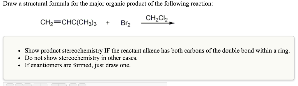 Solved Draw a structural formula for the major organic | Chegg.com