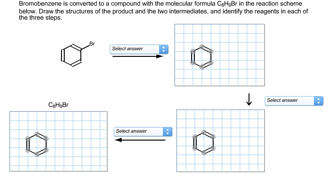 Solved Bromobenzene is converted to a compound with the | Chegg.com