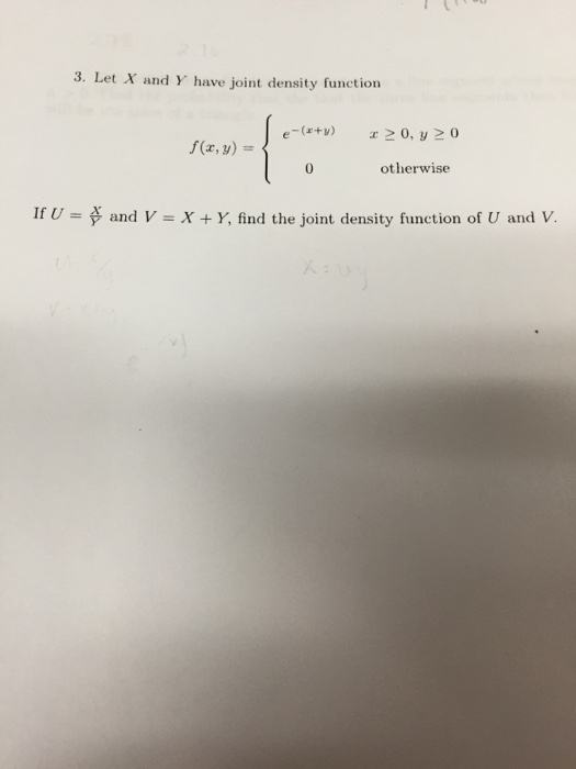 Solved Let X and Y have joint density function f(x,y) = | Chegg.com