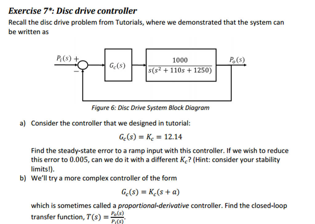 Recall the disc drive problem from Tutorials, where | Chegg.com
