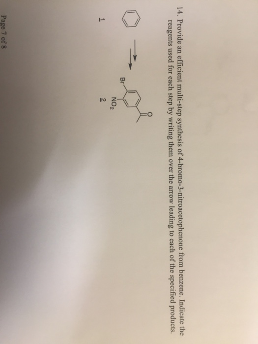 Solved Provide an efficient multi-step synthesis of | Chegg.com