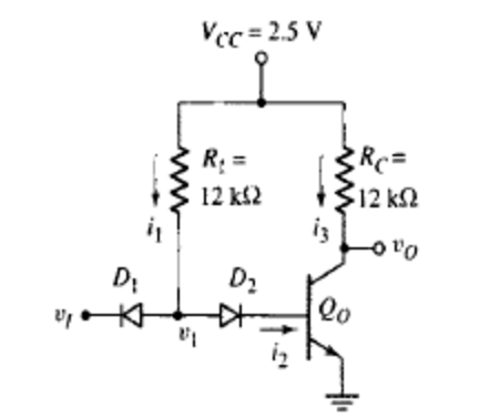 Solved Consider the DTL circuit shown in Figure P17.19. | Chegg.com