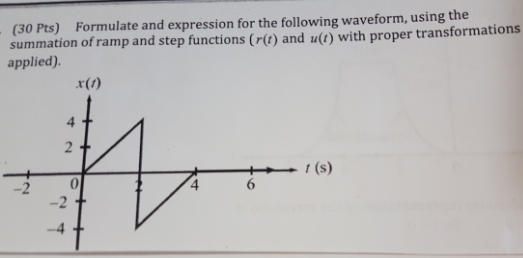Solved (30 Pts) Formulate and expression for the following | Chegg.com