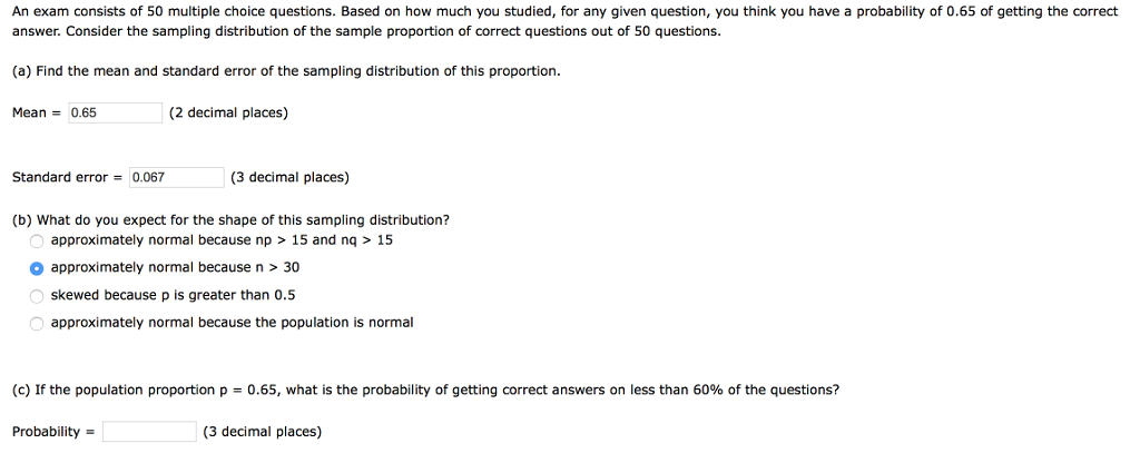 Solved An exam consists of 50 multiple choice questions. | Chegg.com Solved An exam consists of 50 multiple choice questions. | Chegg.com