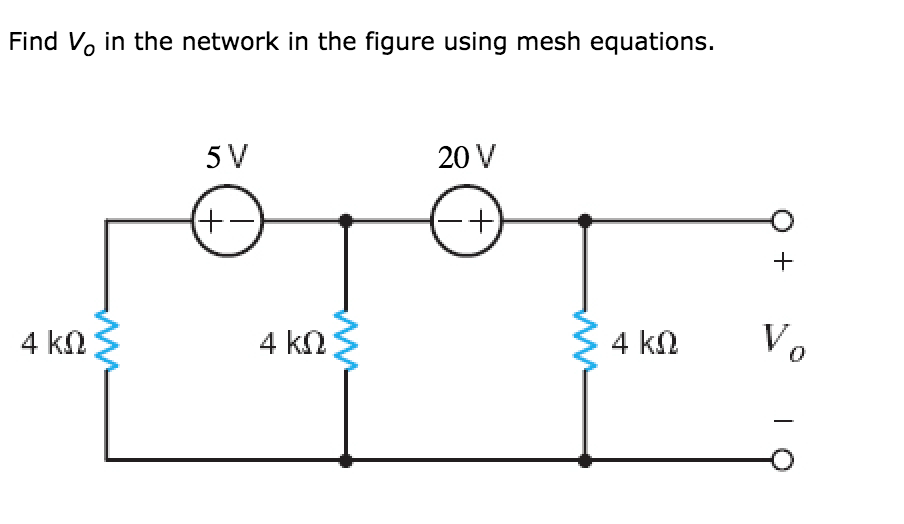 Solved Find Io in the circuit in the figure using mesh | Chegg.com