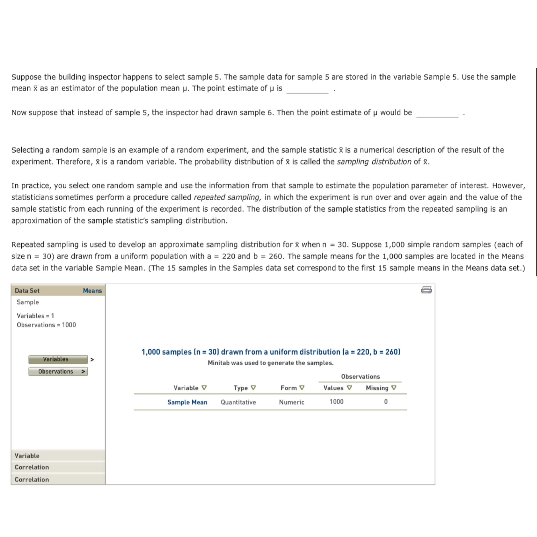 Solved 2. The sampling distribution of the sample mean | Chegg.com