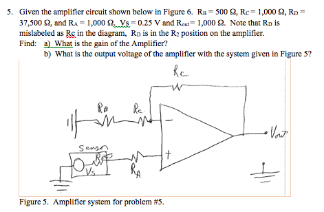 Solved Given the amplifier circuit shown below in Figure 6. | Chegg.com