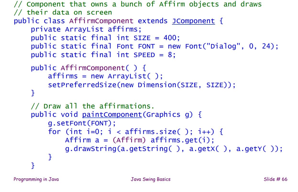 Solved 1) Recreate the "Affirmation Application" presented | Chegg.com