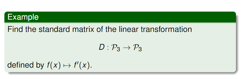 Solved Find the standard matrix of the linear transformation | Chegg.com