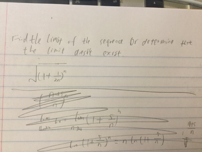 Solved Find the limit of the sequence or determine that the | Chegg.com