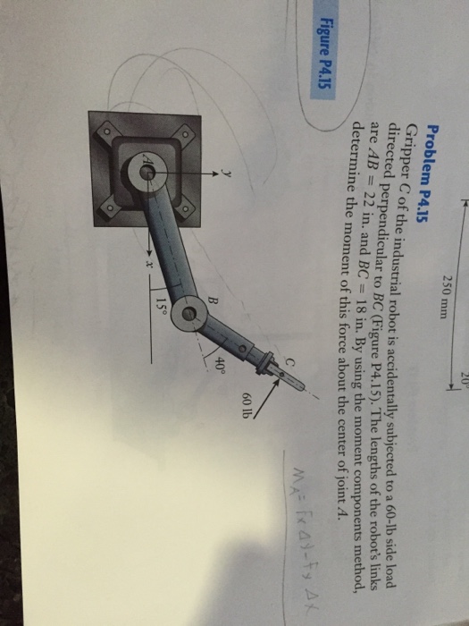 Solved Problem P4.15 Gripper C of the industrial robot is | Chegg.com