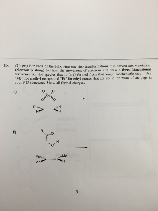 Solved For Each Of The Following One Step Transformations 