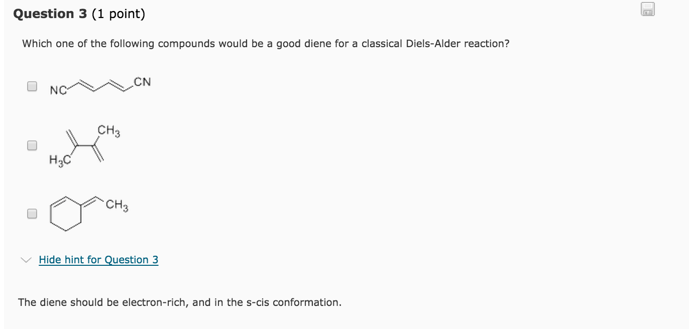 Solved Which one of the following compounds would be a good | Chegg.com