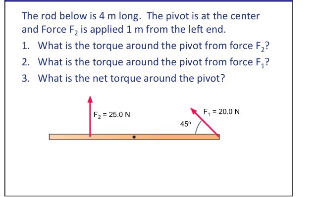 Solved The rod below is 4 m long. The pivot s at the | Chegg.com