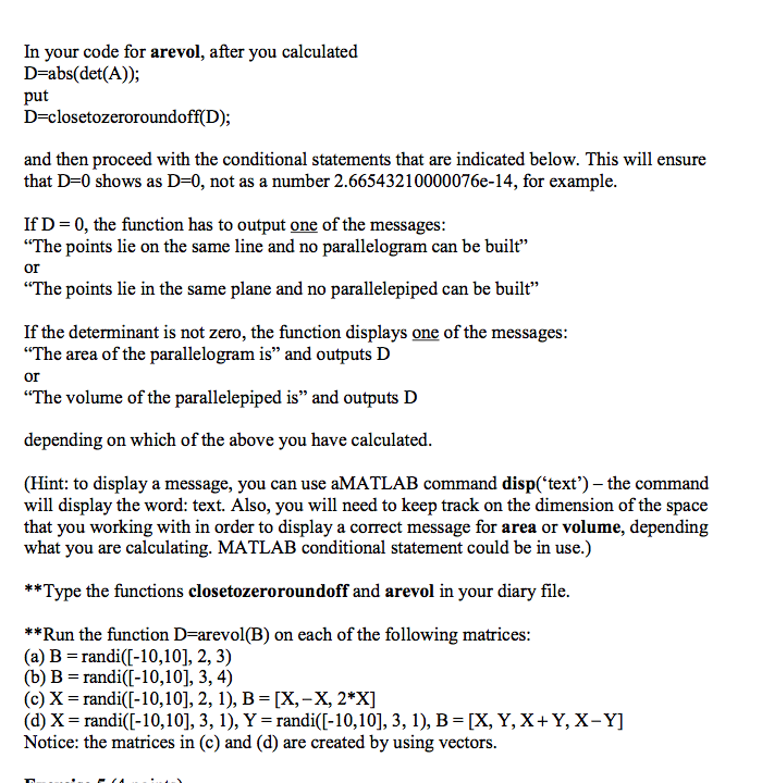 Exercise 4 (4 points) The area of a parallelogram in | Chegg.com