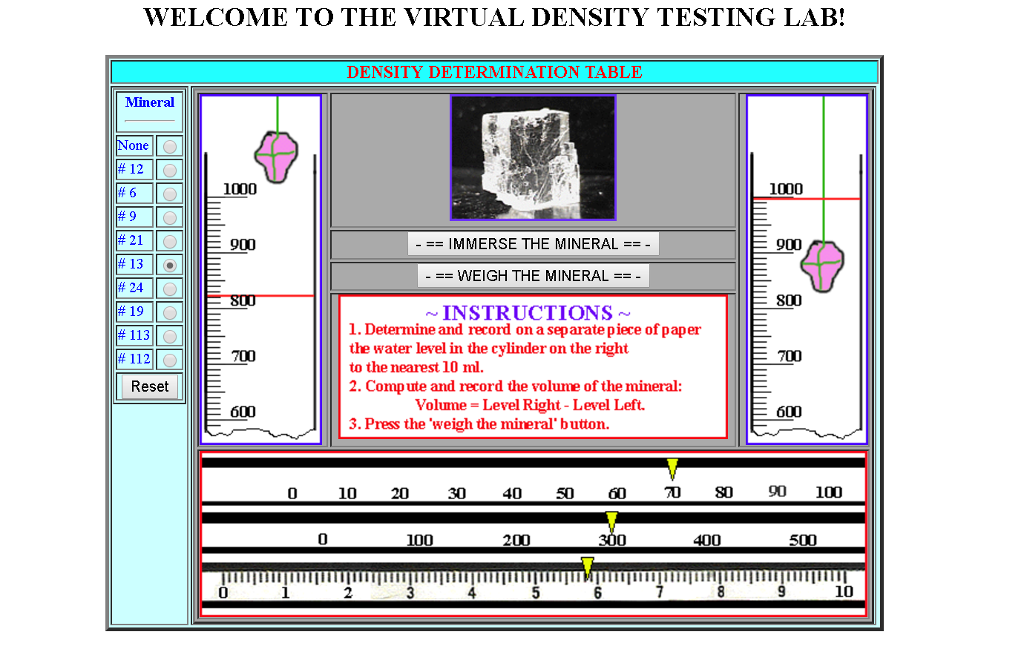 Solved Density lab: log on the following site: Choose any | Chegg.com