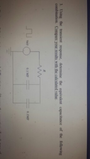 Solved Using the transient response, determine the | Chegg.com