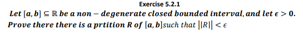 Solved Exercise 5.2.1 Let [a,b] R be a non-degenerate closed | Chegg.com
