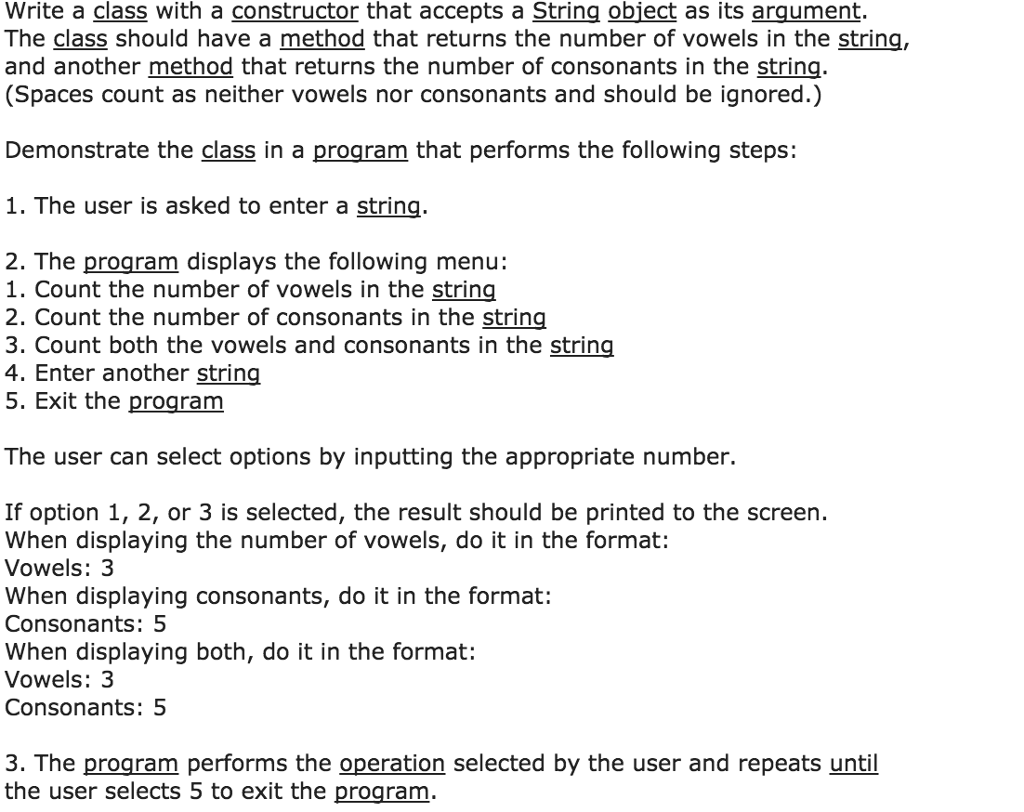 Solved Write a class with a constructor that accepts a | Chegg.com